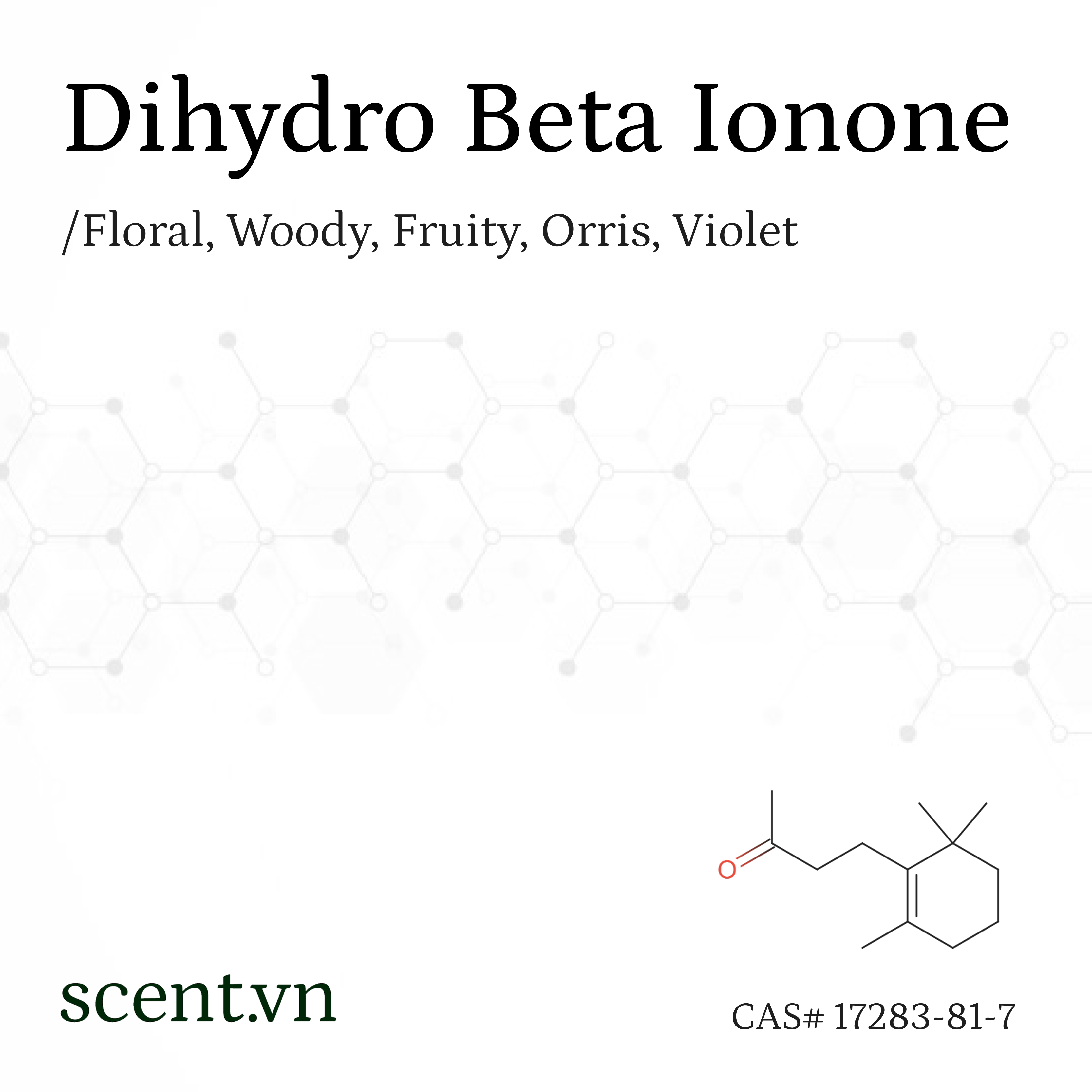 Chất thơm Dihydro Beta Ionone CAS# 17283-81-7 Giá sỉ 11/2025