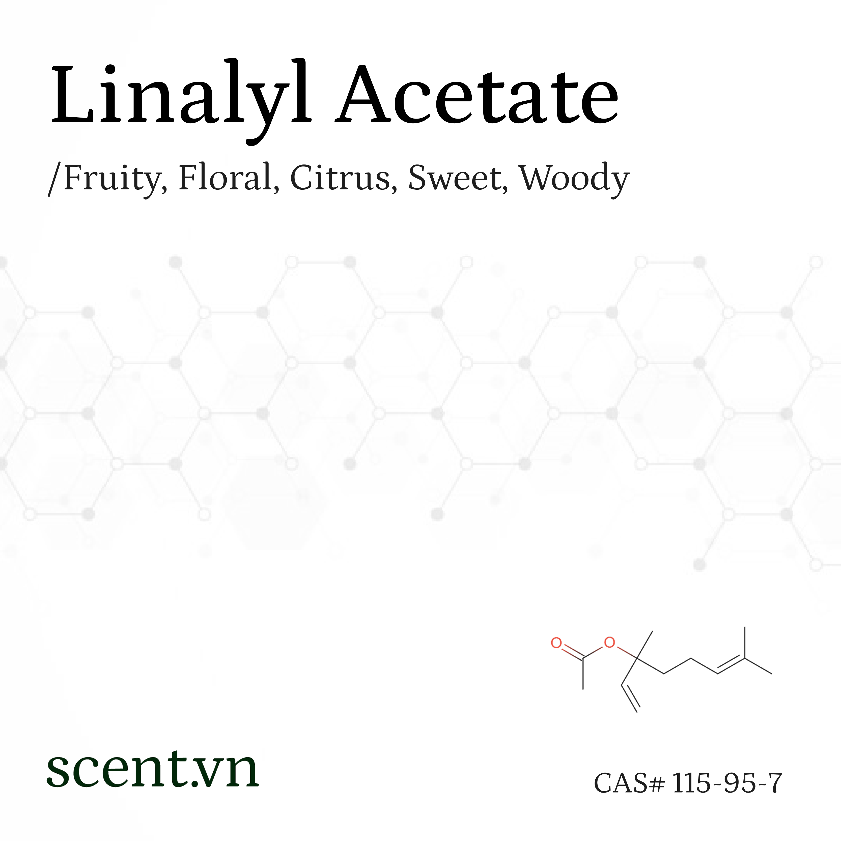 Chất thơm Linalyl Acetate CAS# 115-95-7 Giá sỉ 03/2026